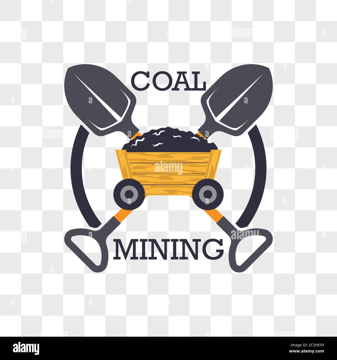coal mining insignia. vector illustration Stock Vector Image & Art - Alamy