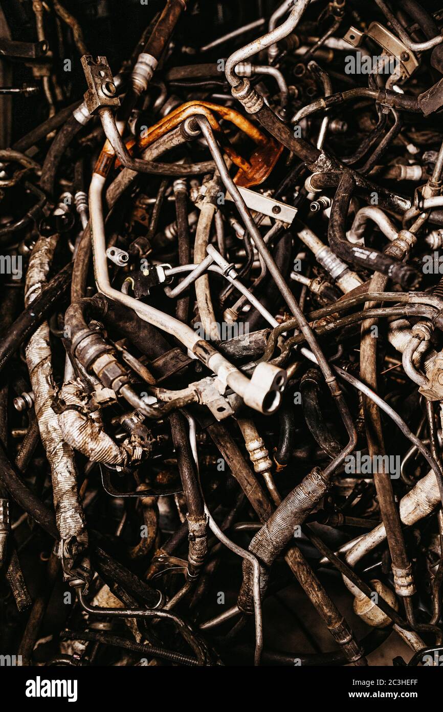 Pile old rusty iron hi-res stock photography and images - Alamy