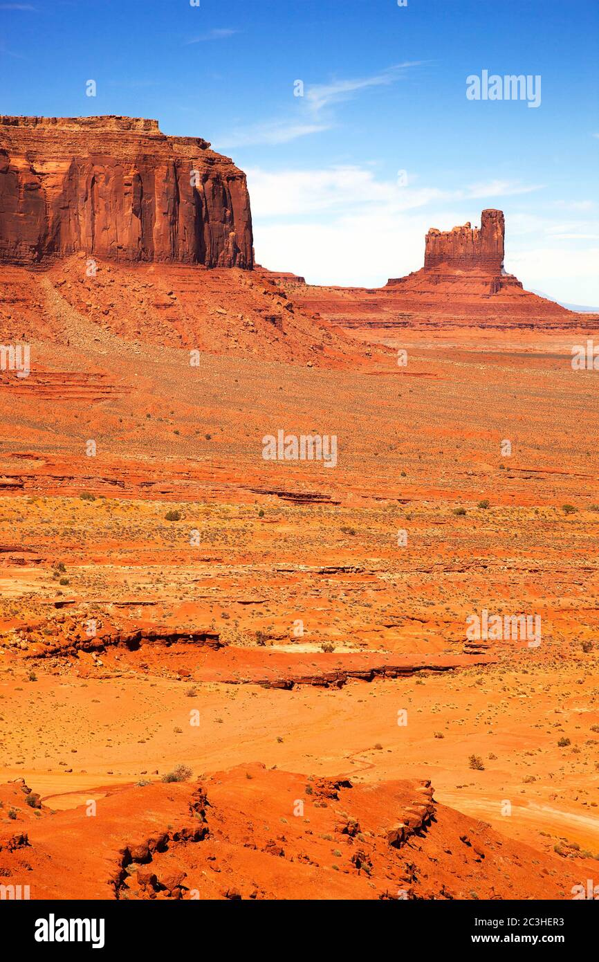 The unique landscape of Monument Valley, Utah, USA Stock Photo - Alamy