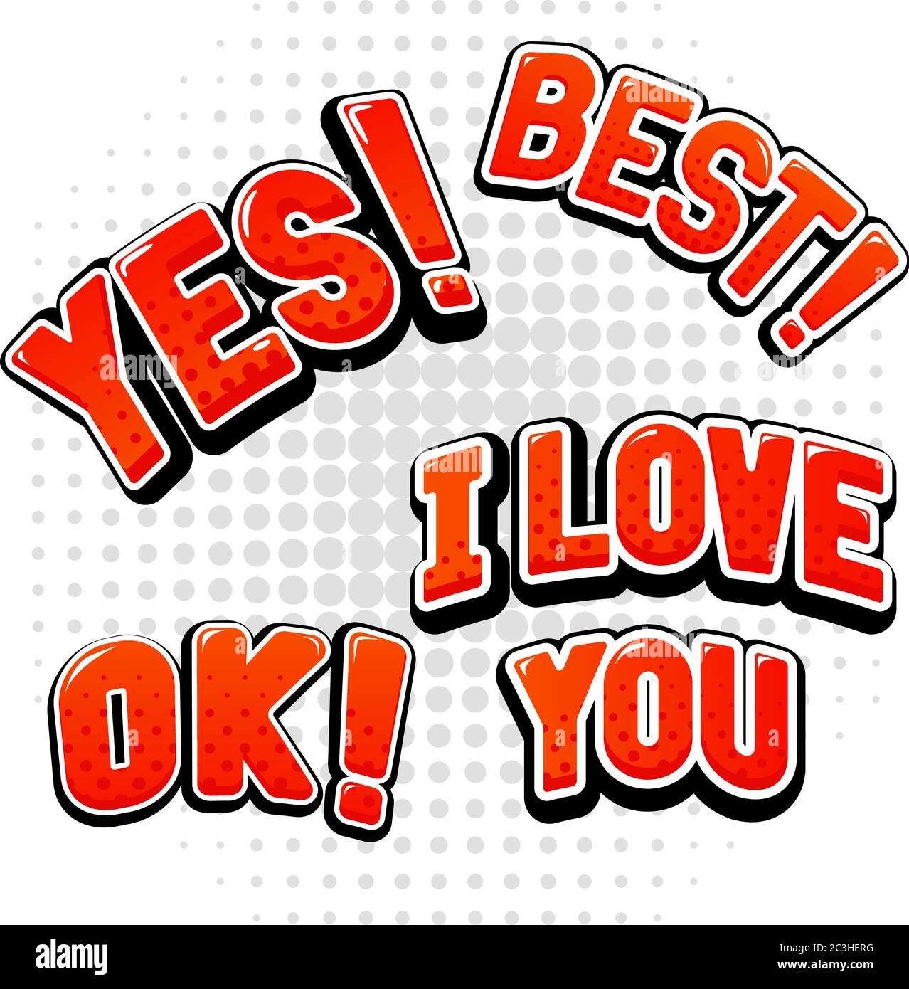 Text messages in pop art comic style. Red signs Stock Vector Image ...