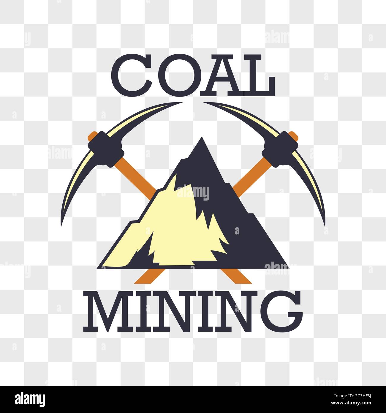 coal mining insignia. vector illustration Stock Vector Image & Art - Alamy