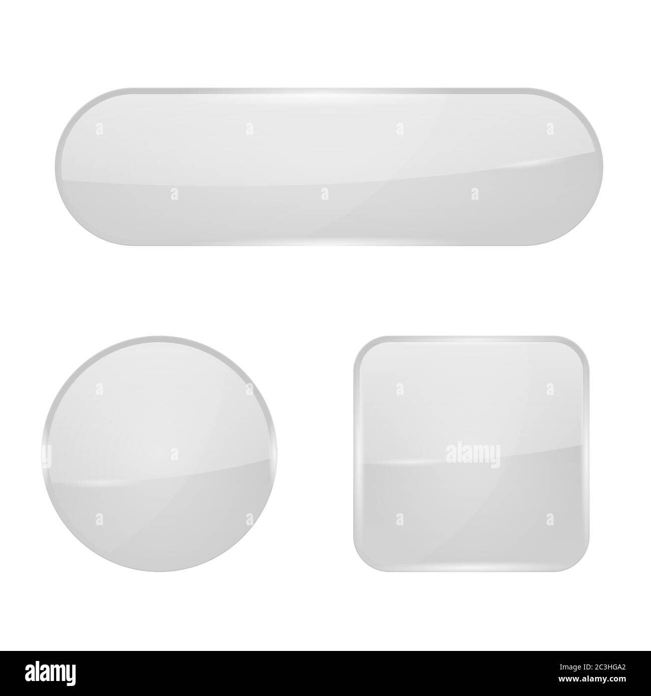 White glass buttons. Web 3d icons Stock Vector Image & Art - Alamy White glass buttons. Web 3d icons Stock Vector Image & Art - Alamy