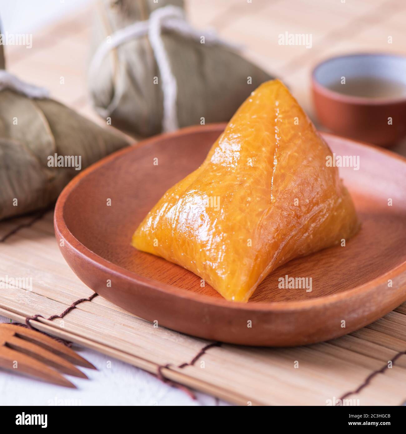 Zongzi - Alkaline rice dumpling - Traditional sweet Chinese crystal ...
