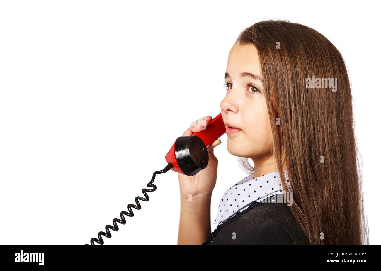 Teen girl speaking hi-res stock photography and images - Alamy