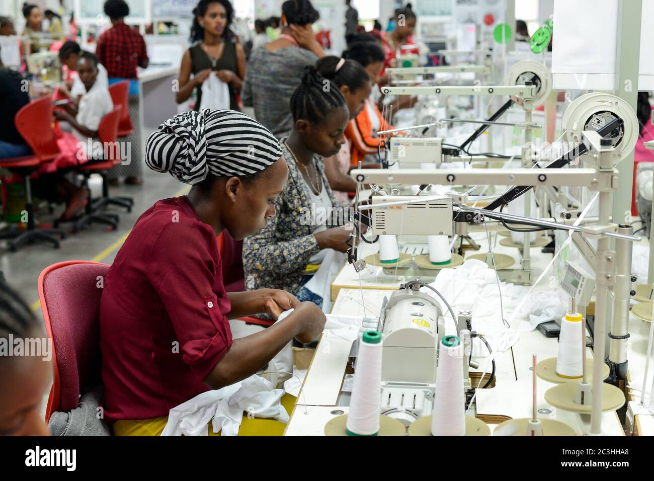 Woman working in a textile factory hi-res stock photography and images ...