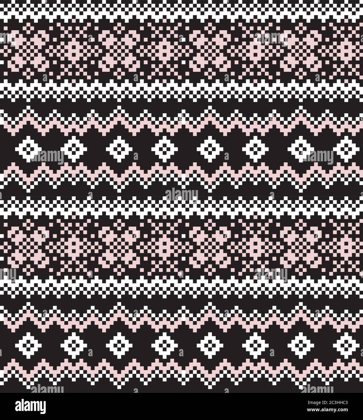 Christmas fair isle pattern background for fashion textiles, knitwear ...