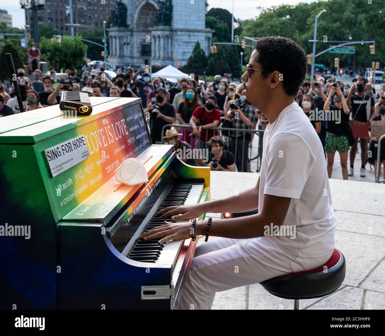 New York, NY - June 19, 2020: Matt Whitaker performs at the 'We Are: a ...