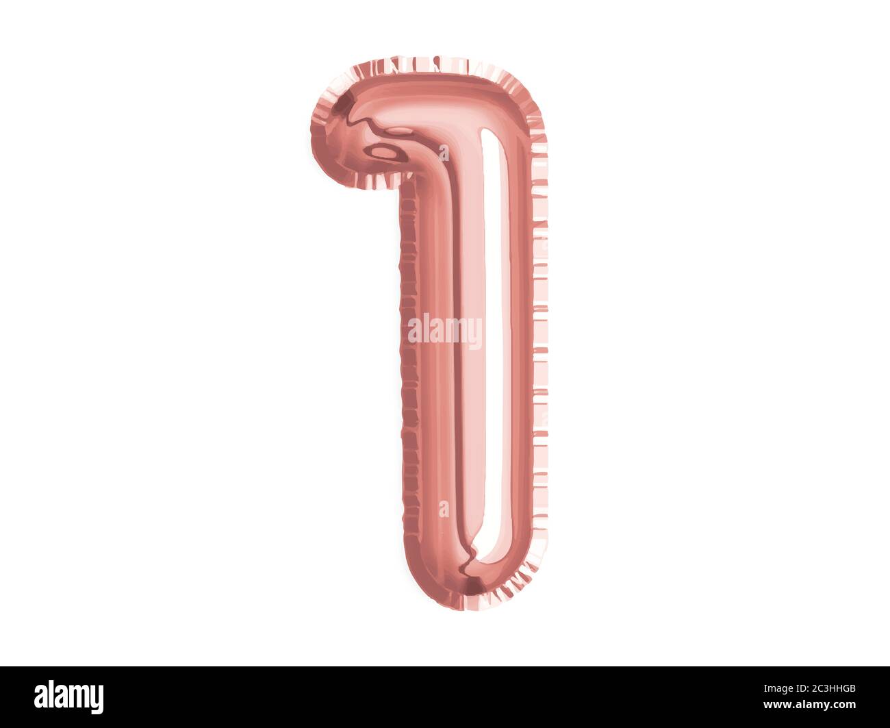 The vector shiny rose gold number zero air balloon for baby shower ...