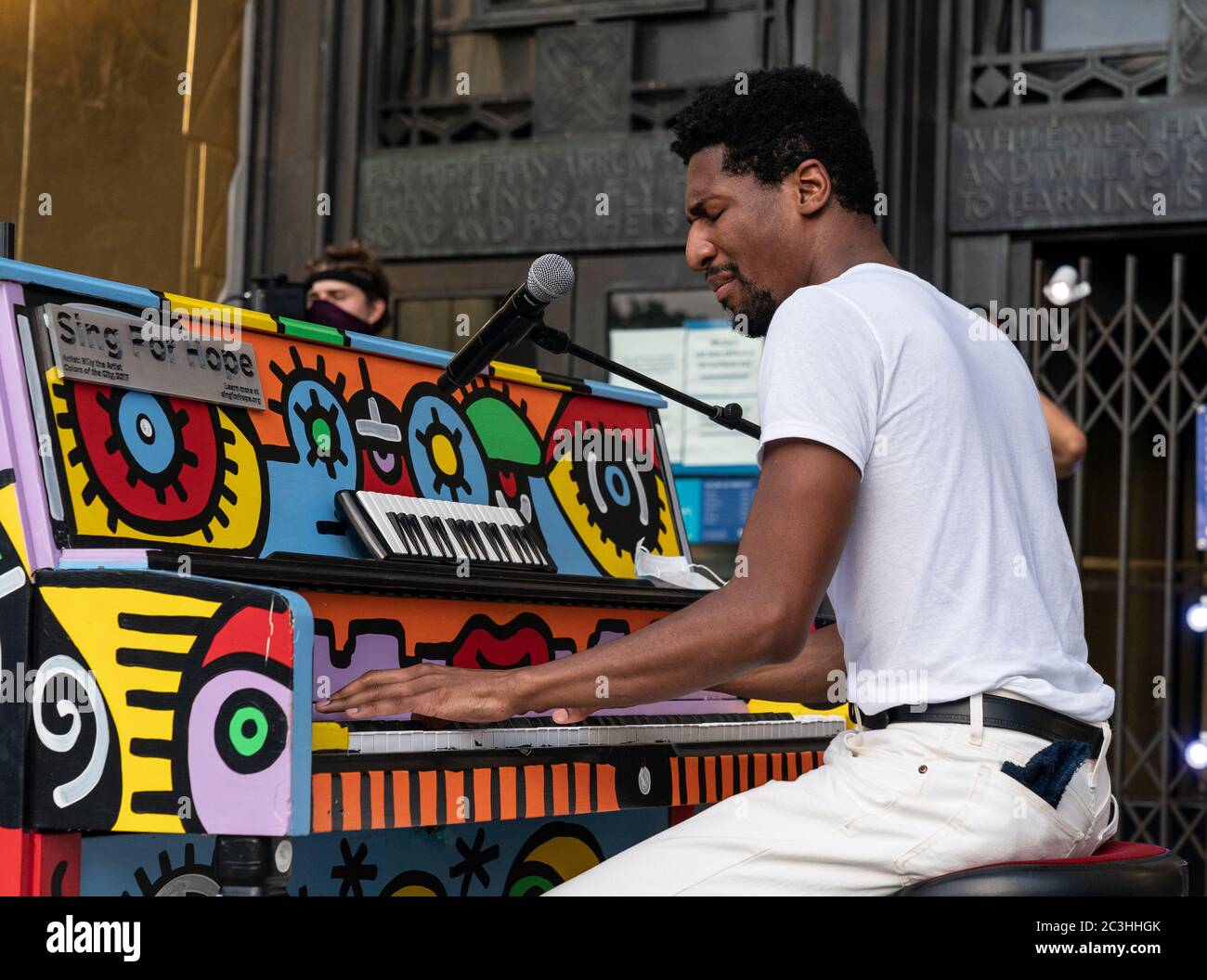 New York, NY - June 19, 2020: Jon Batiste performs at the 'We Are: a ...