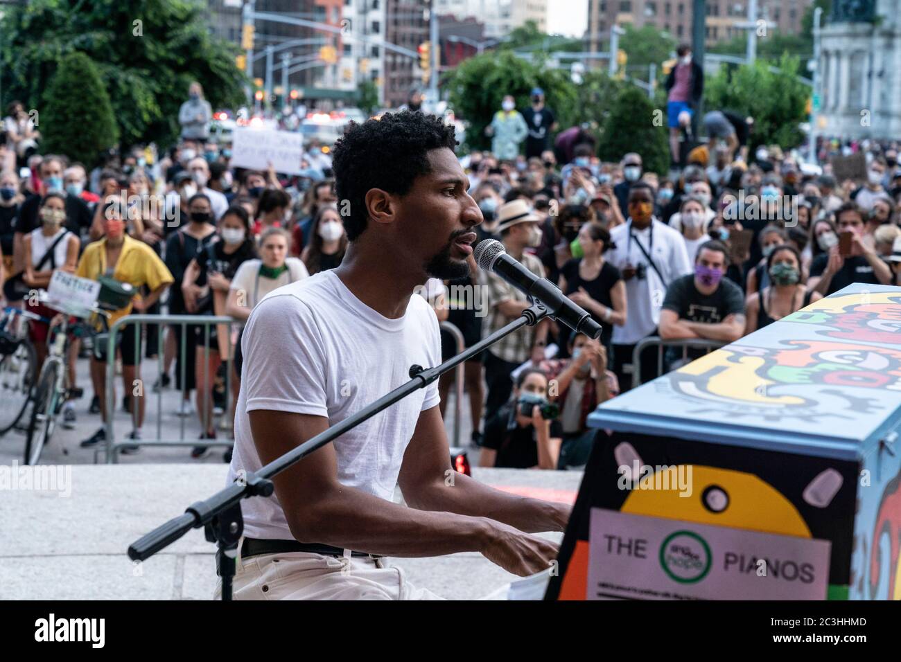 New York, NY - June 19, 2020: Jon Batiste performs at the 'We Are: a ...