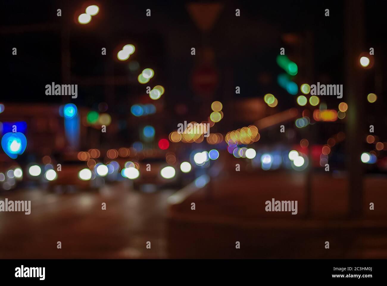 Blurred Street Lights