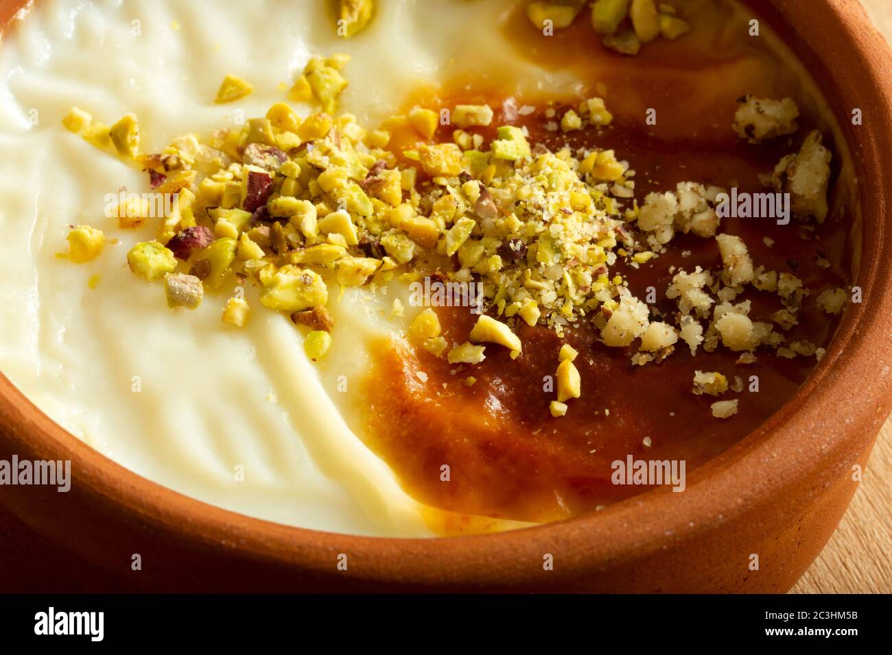 Traditional Turkish Dessert Sutlac. Rice Pudding Stock Photo - Alamy