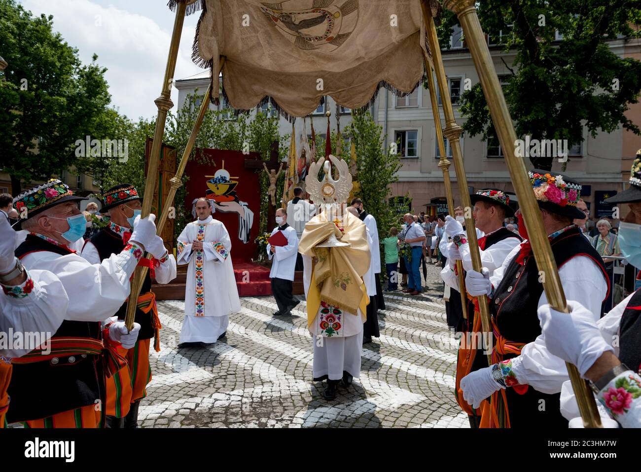 Corpus christi procession in lowicz hi-res stock photography and images ...