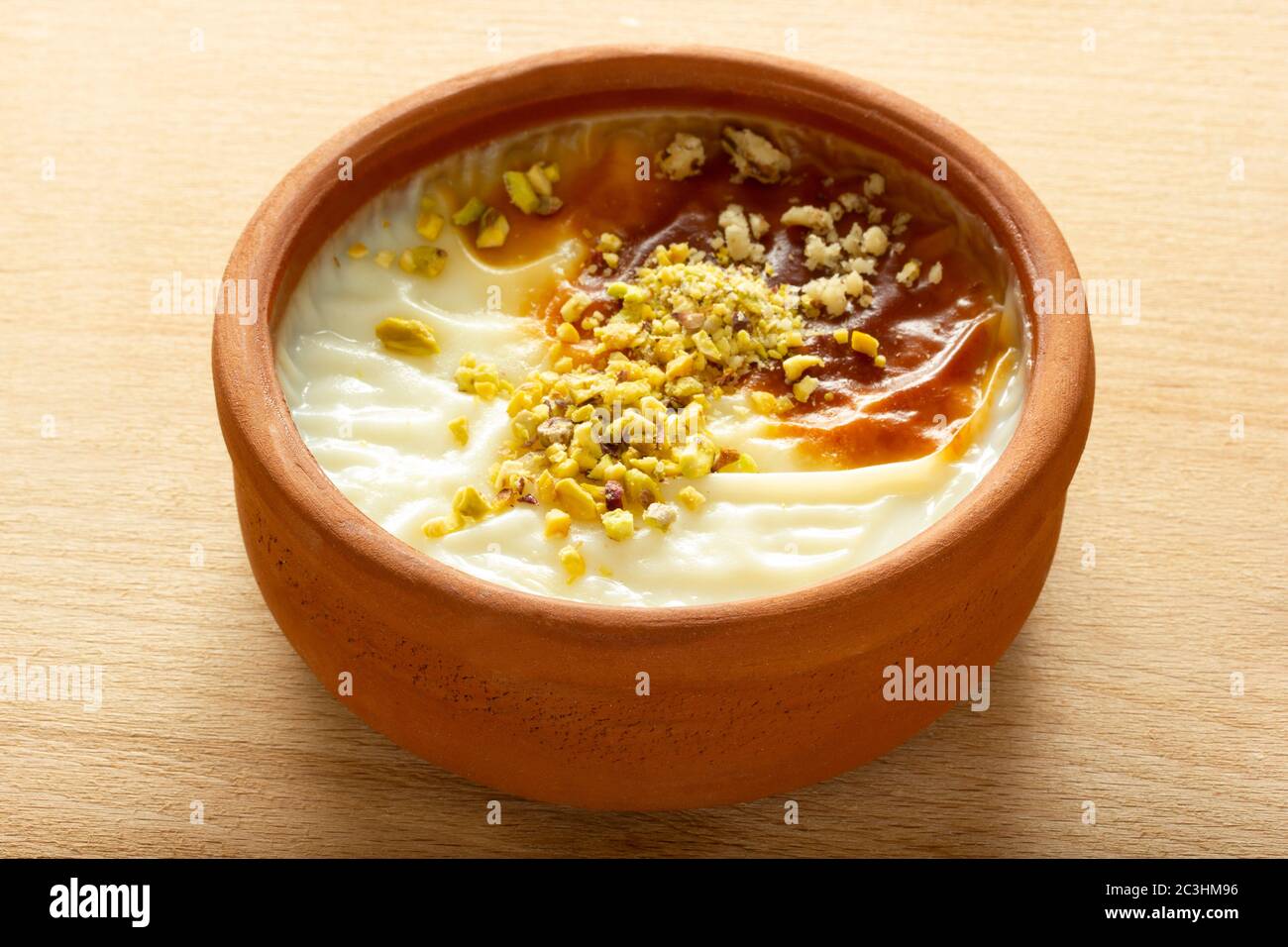 Traditional Turkish Dessert Sutlac. Rice Pudding Stock Photo - Alamy