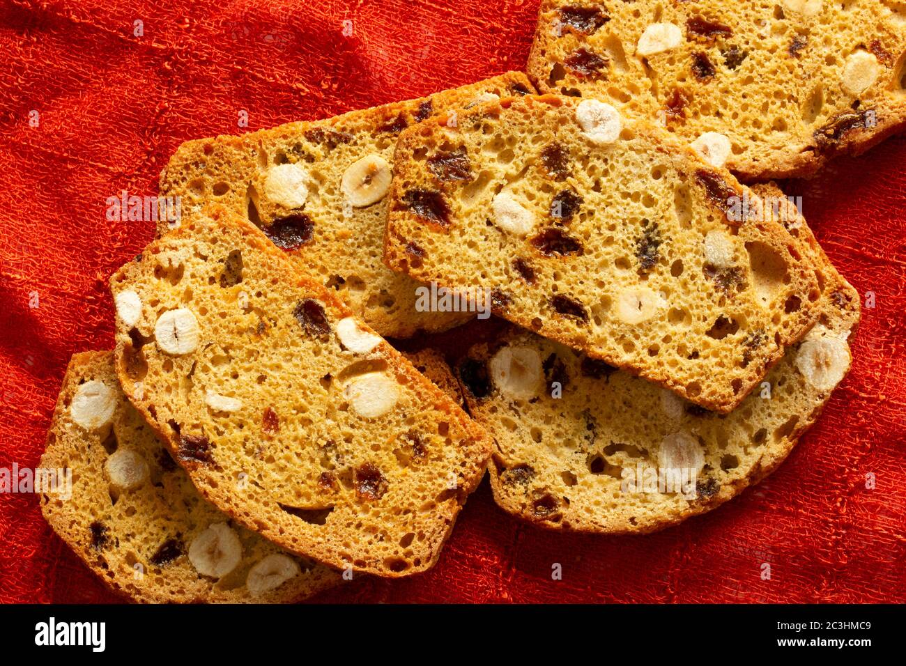 Crispy biscuits with fruit. Italian biscotti Stock Photo - Alamy