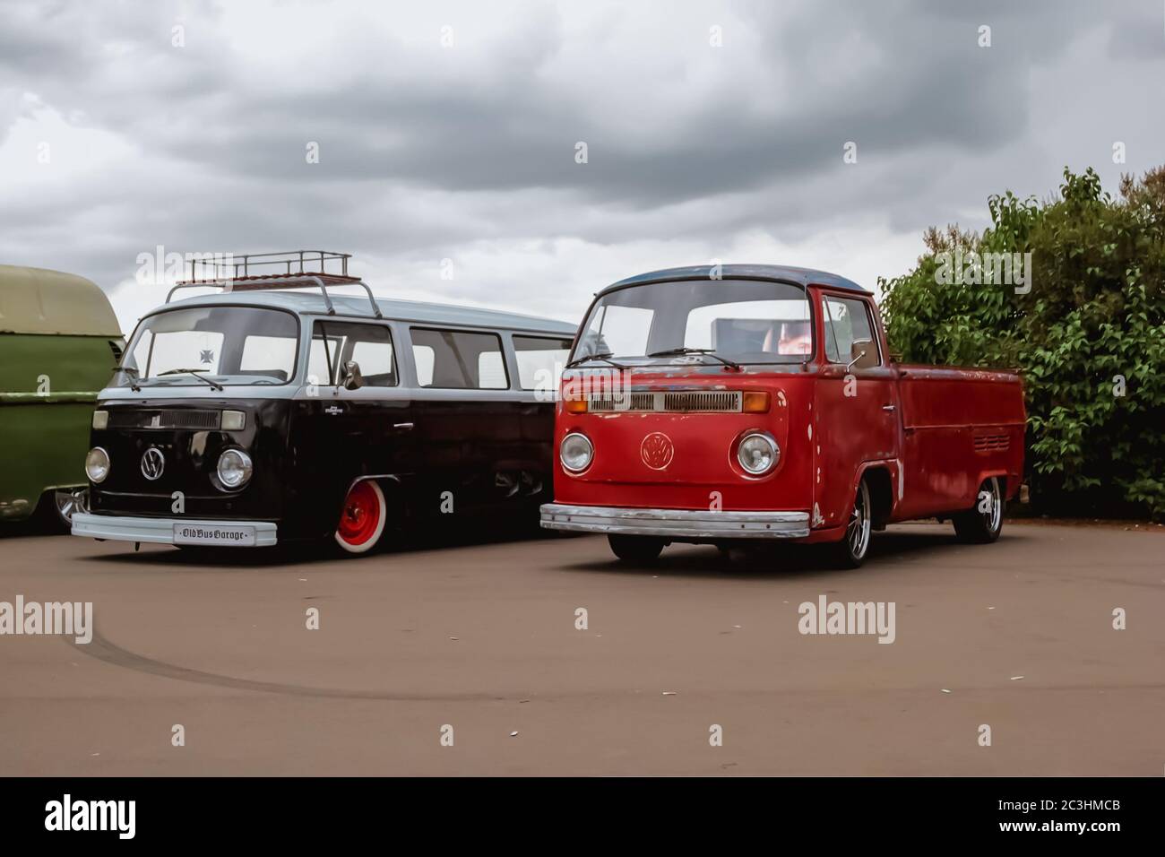 Moscow. Russia - May 20, 2019: Red and black legendary Volkswagen ...