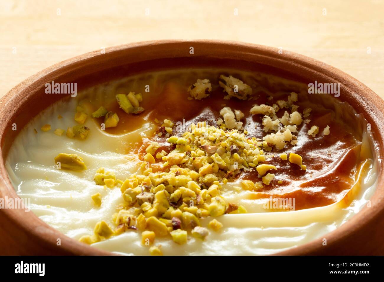 Traditional Turkish Dessert Sutlac. Rice Pudding Stock Photo - Alamy