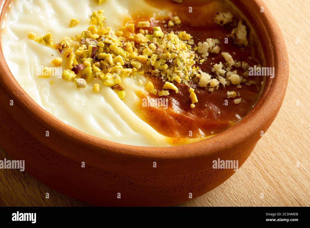 Traditional Turkish Dessert Sutlac. Rice Pudding Stock Photo - Alamy