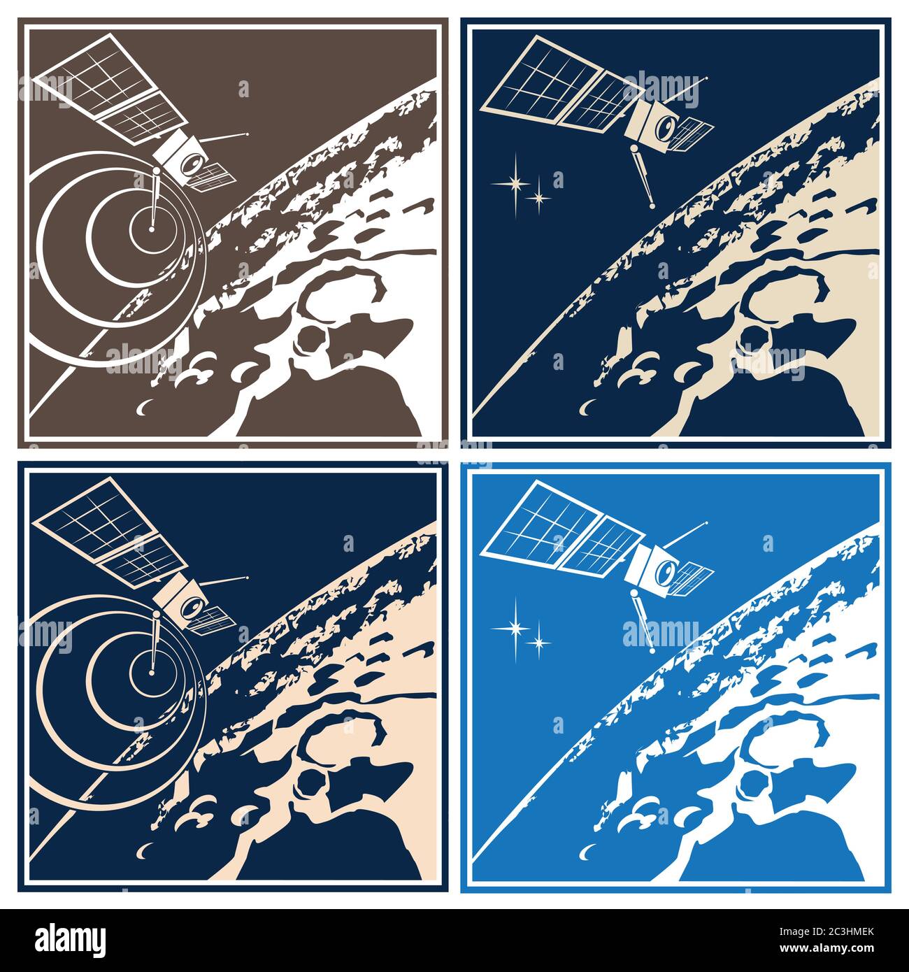 Research station on planet Stock Vector Images - Alamy