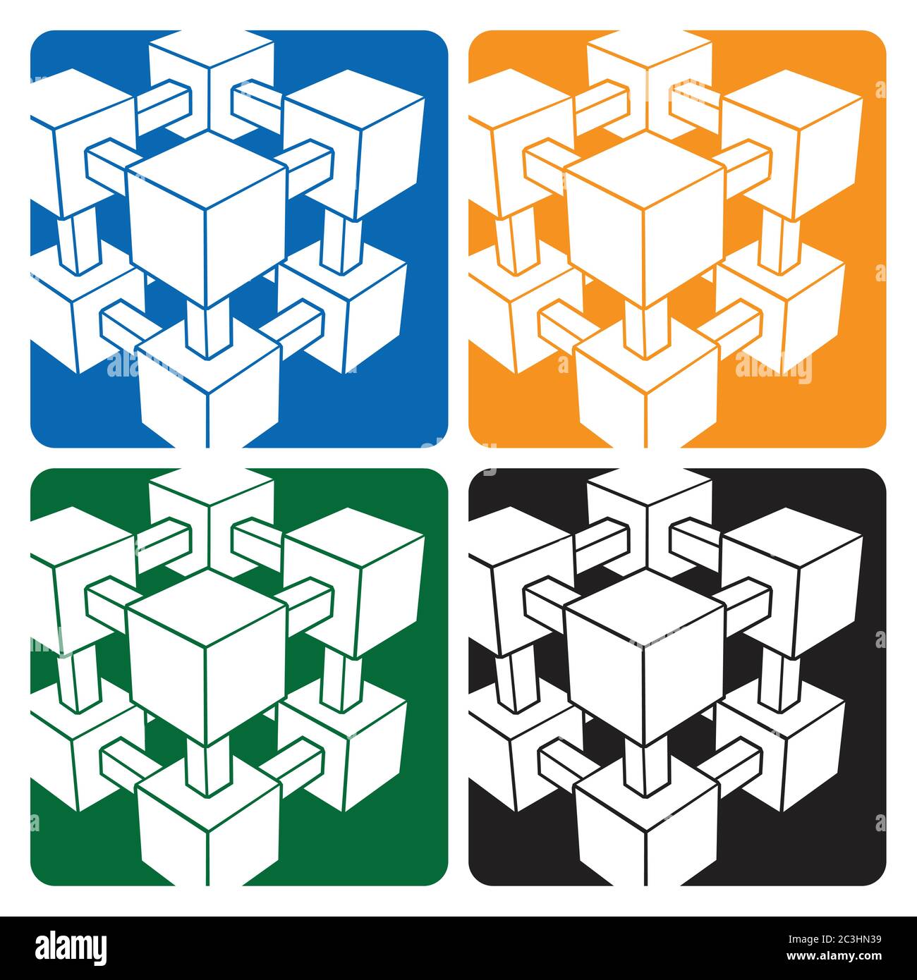 Abstract vector illustration on the theme of structures Stock Vector ...