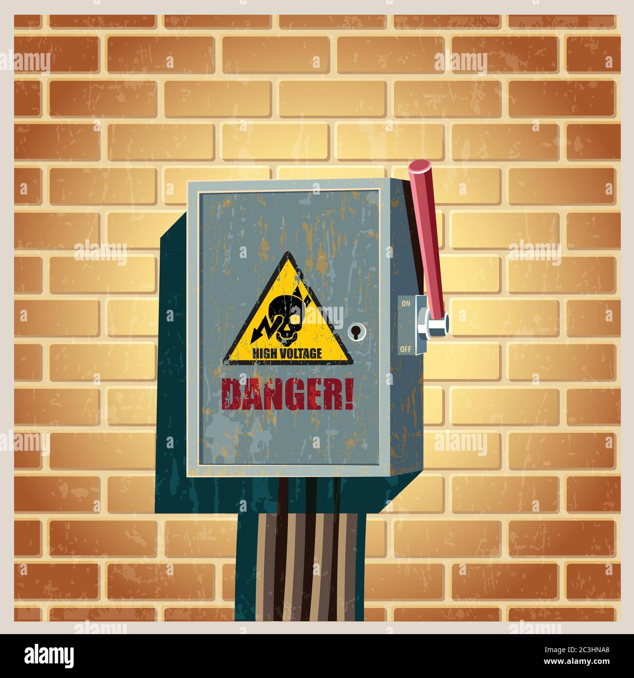 Old high power switch Stock Vector Images - Alamy