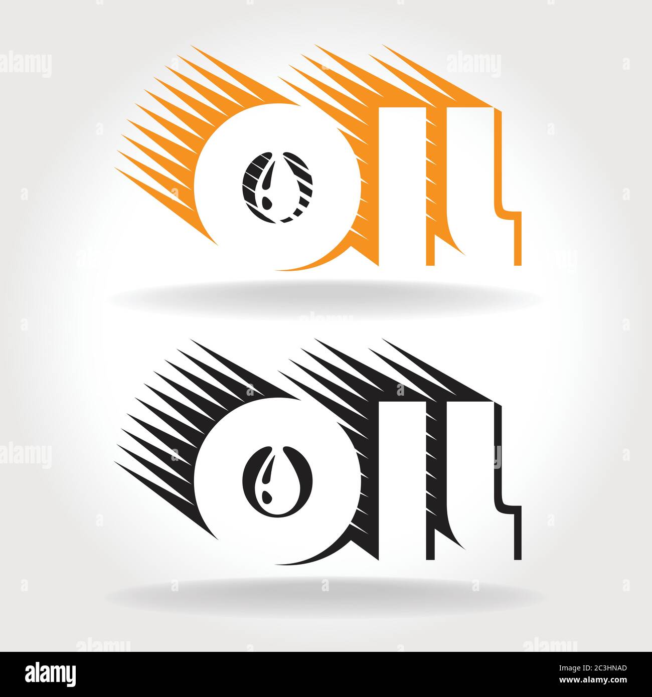 Logo Templates on the theme of oil production and refining industry ...