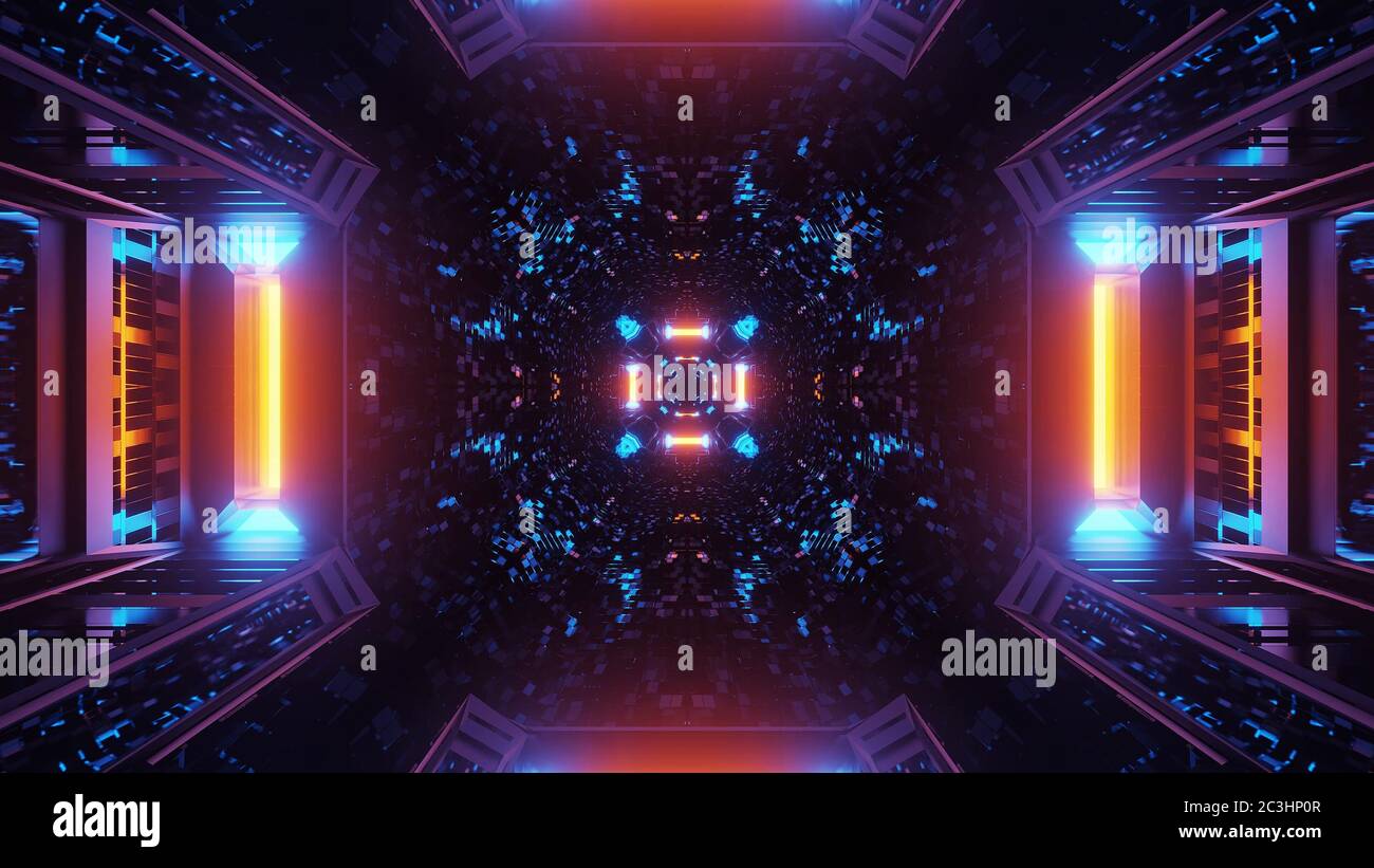 Cosmic background with colorful laser lights - modern sci-fi background ...