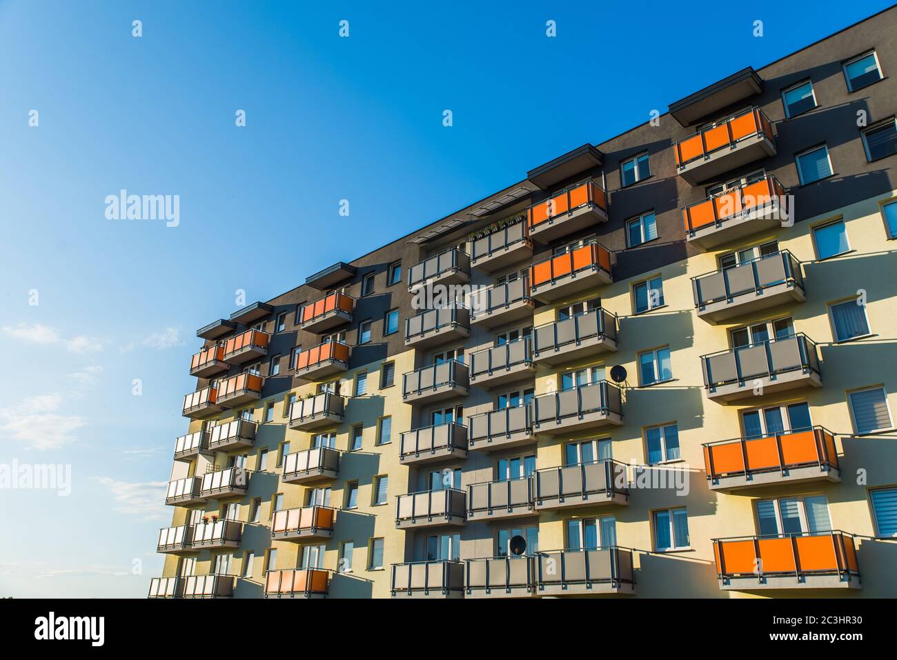 Modern flats exterior balconies hi-res stock photography and images - Alamy