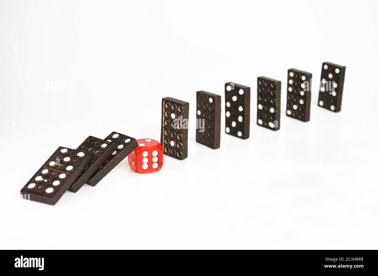 Dominoes Game Pieces Falling
