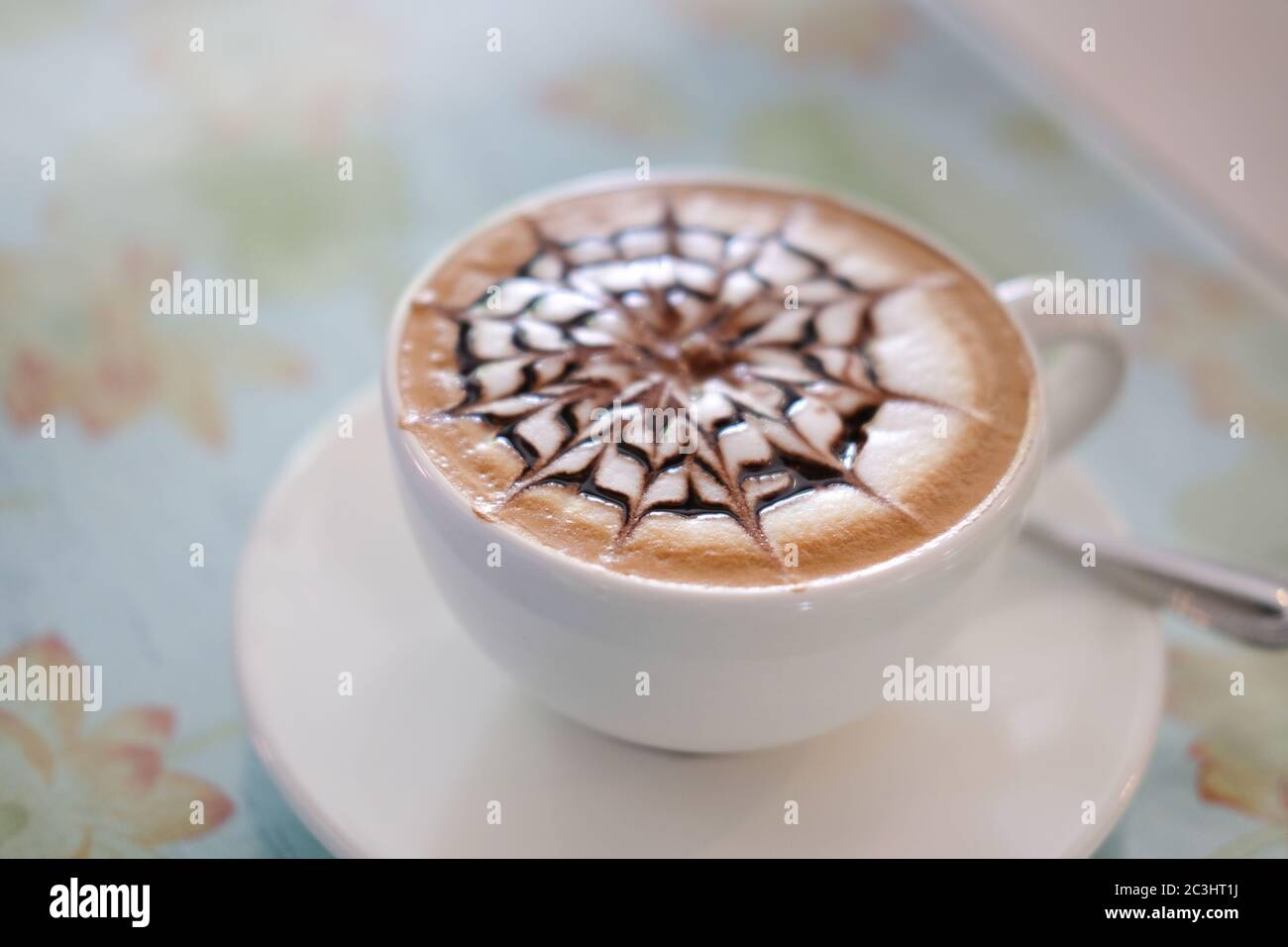 hot cappuccino mocha latte coffee. delicious beverage Stock Photo - Alamy