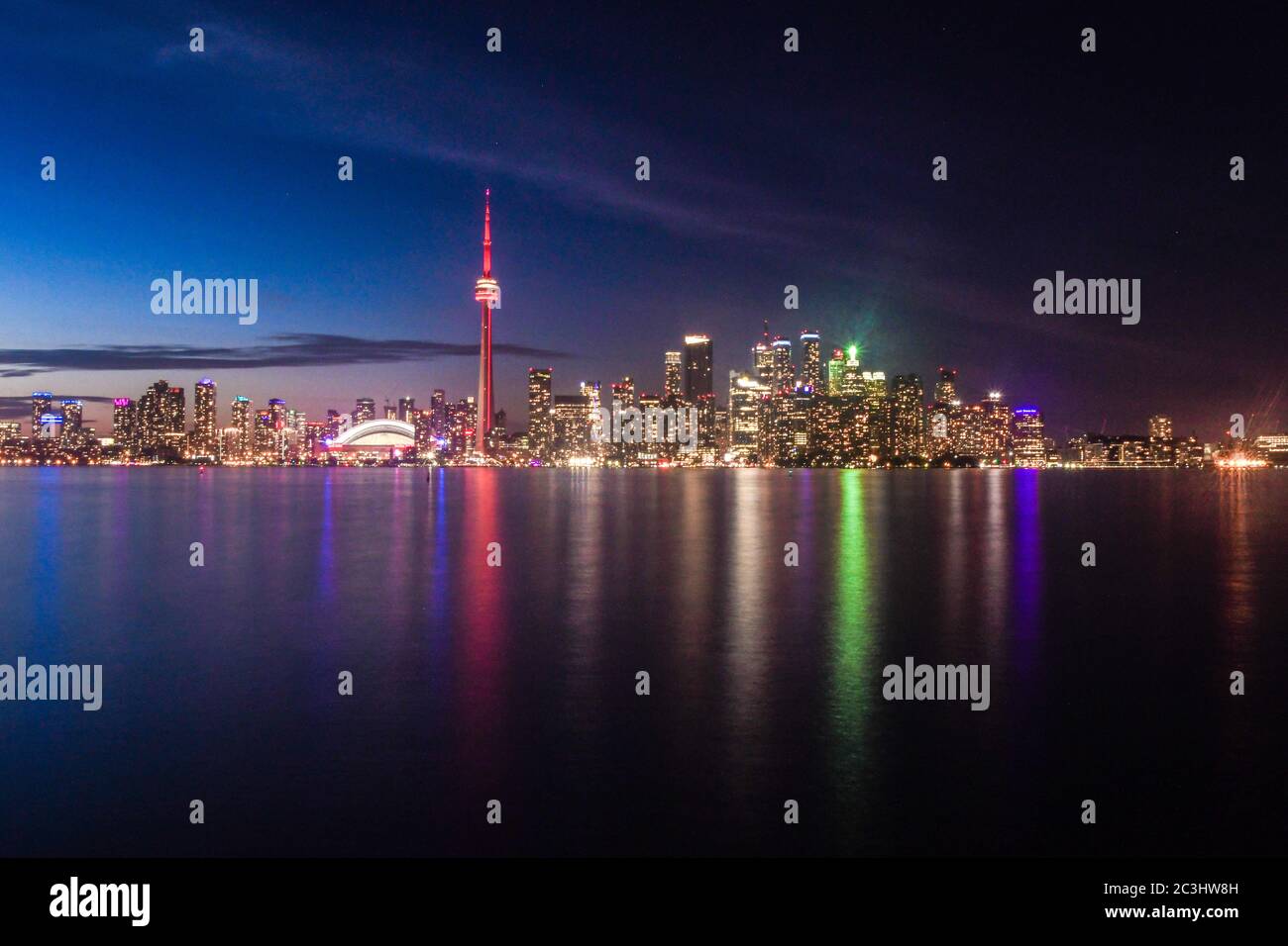 Toronto skyline from the island Stock Photo - Alamy