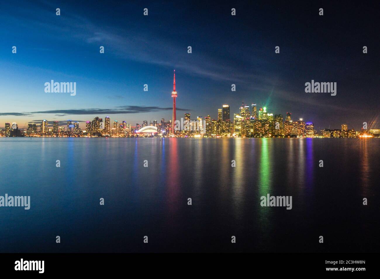 Toronto skyline from the island Stock Photo - Alamy