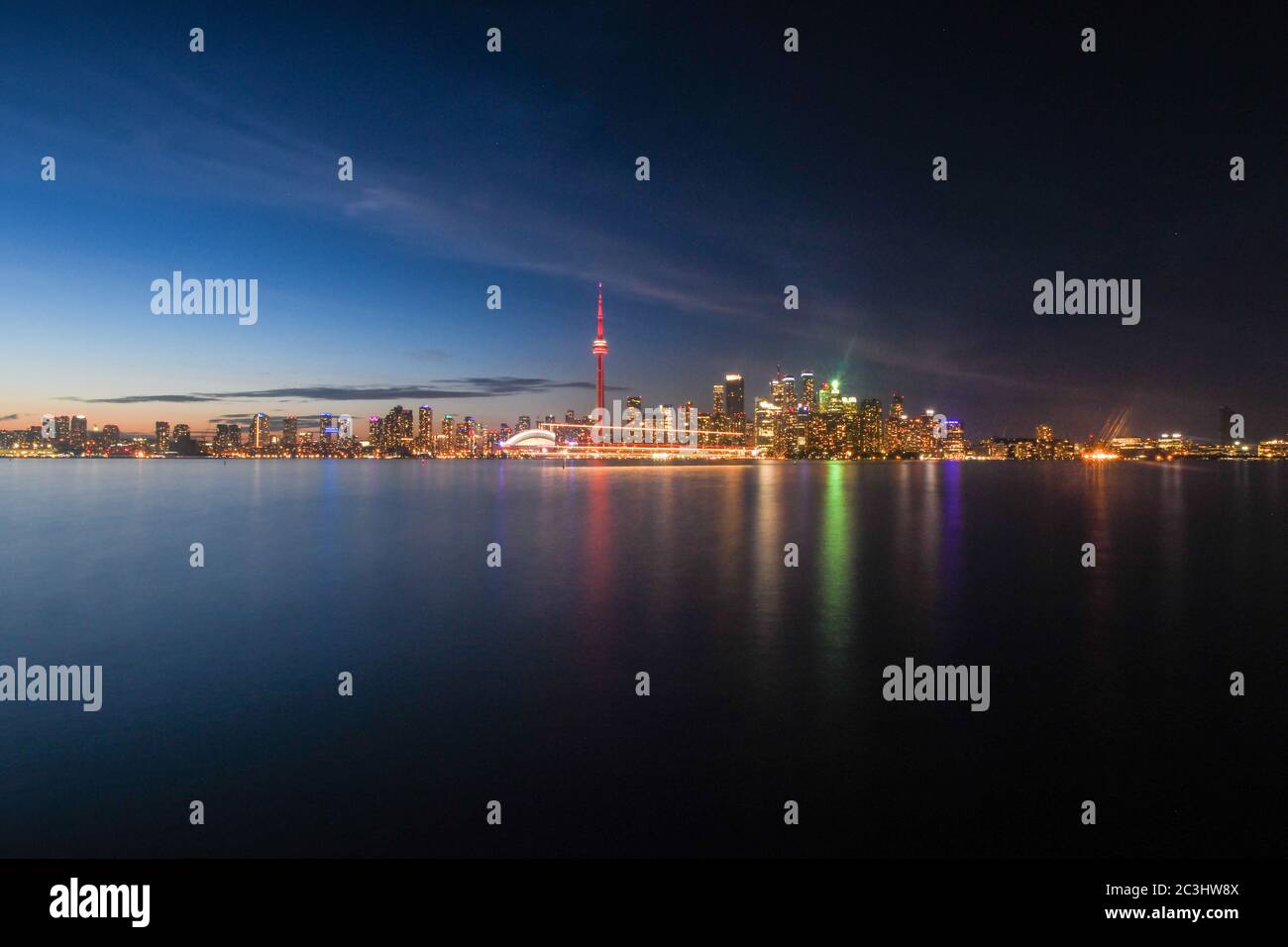 Toronto skyline from the island Stock Photo - Alamy
