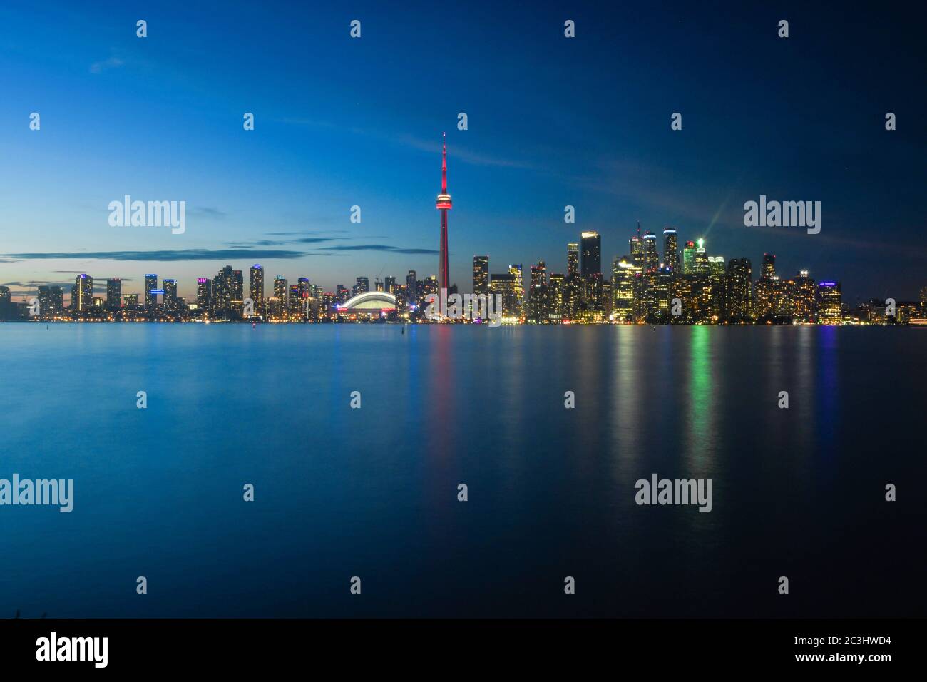 Toronto skyline from the island Stock Photo - Alamy