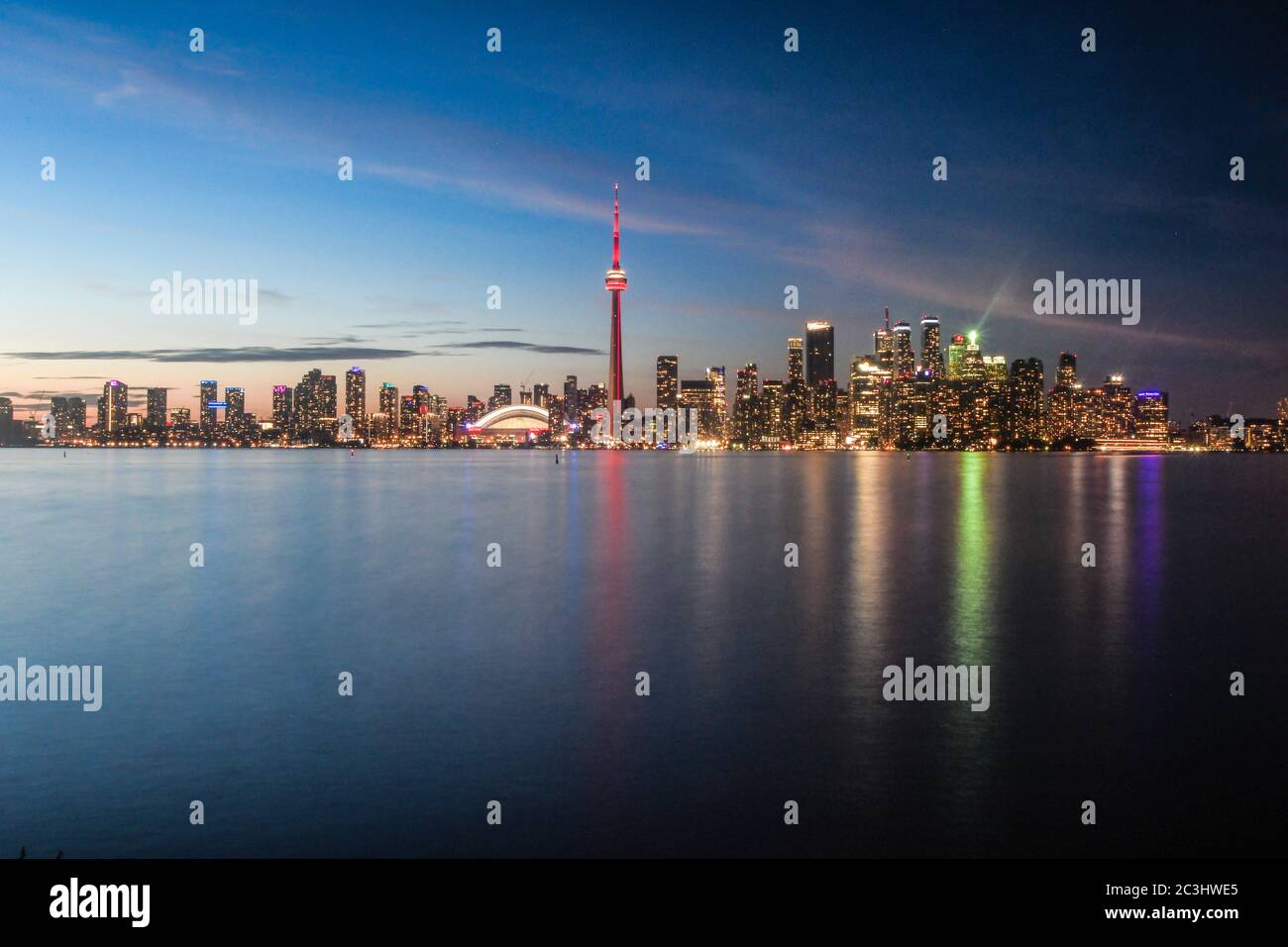 Toronto skyline from the island Stock Photo - Alamy