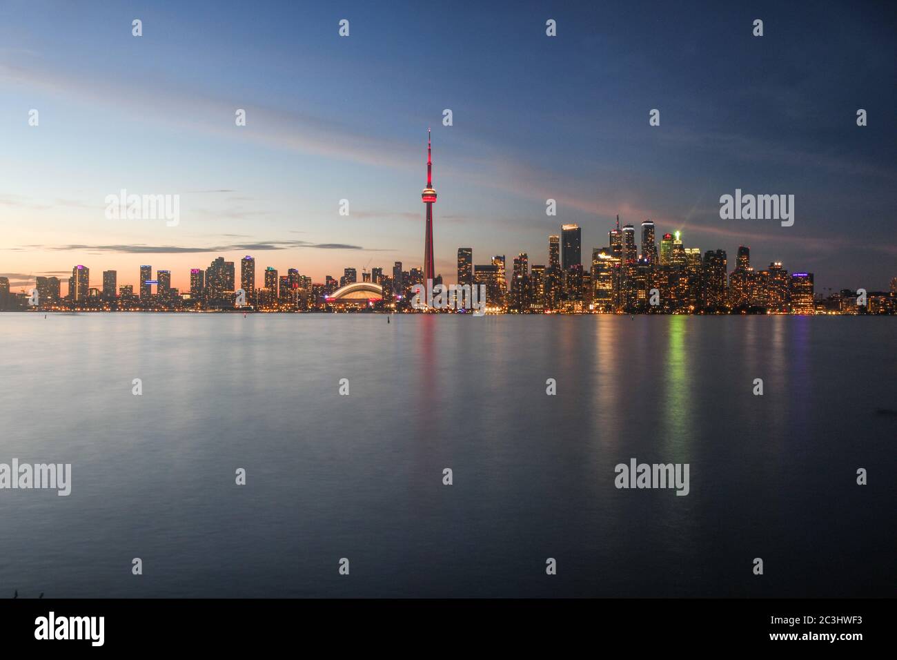 Toronto skyline from the island Stock Photo - Alamy