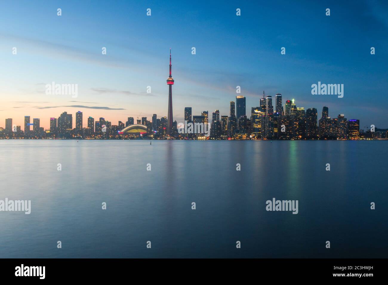Toronto skyline from the island Stock Photo - Alamy