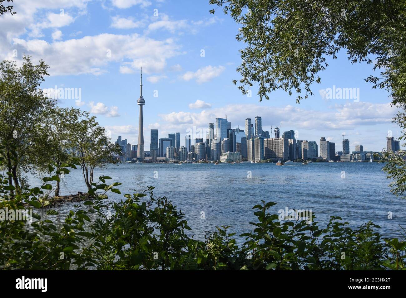 Toronto skyline from the island Stock Photo - Alamy