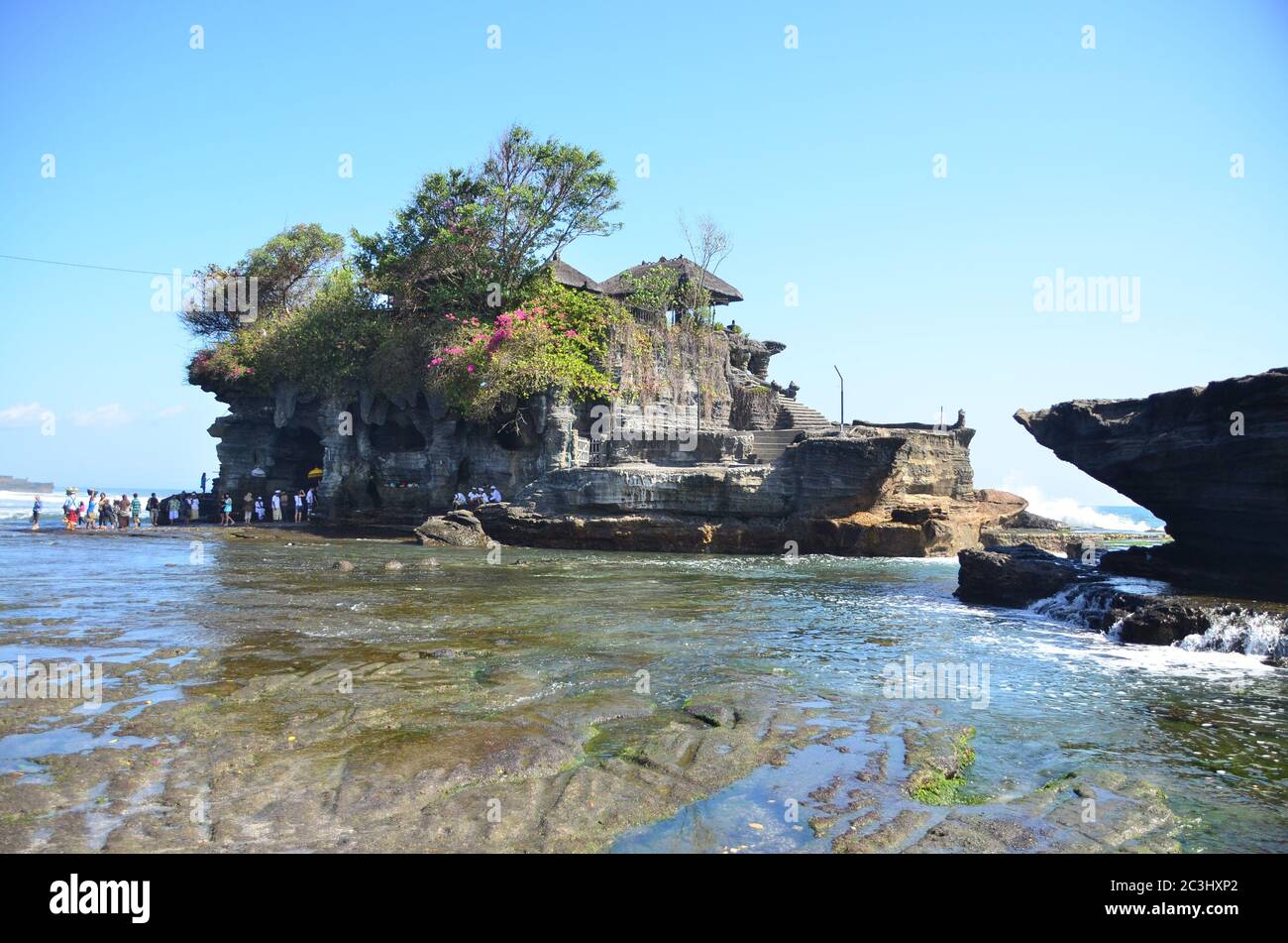 Pura Tanah Lot One of the temples standing in the middle of the ocean ...