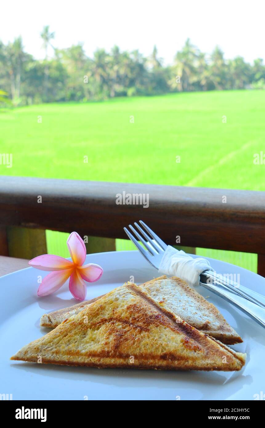Toast triangle peanut butter hi-res stock photography and images - Alamy