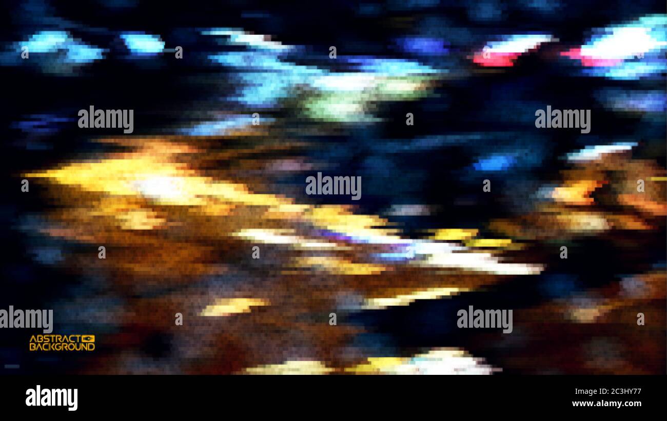 Glitch art digital vector illustration. Graphic vector art. Glitch ...