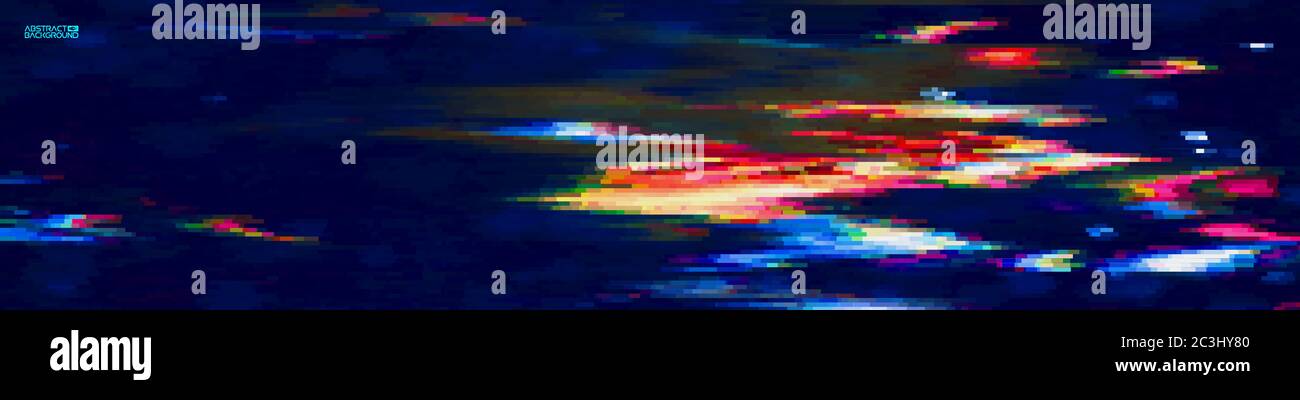 Glitch art digital vector illustration. Graphic vector art. Glitch ...
