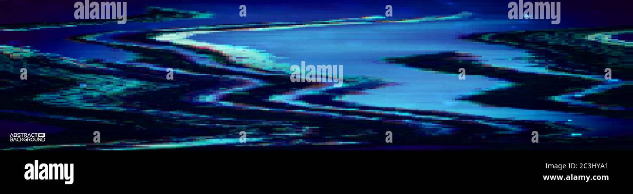 Glitch art digital vector illustration. Graphic vector art. Glitch ...