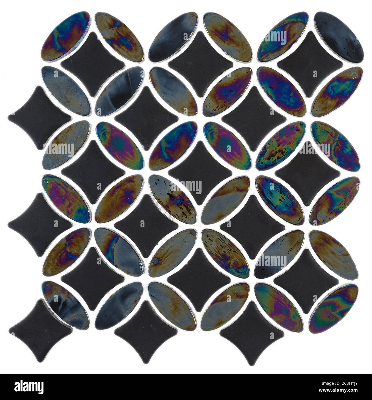 Beautiful grey and black tiles isolated on white background Stock Photo ...