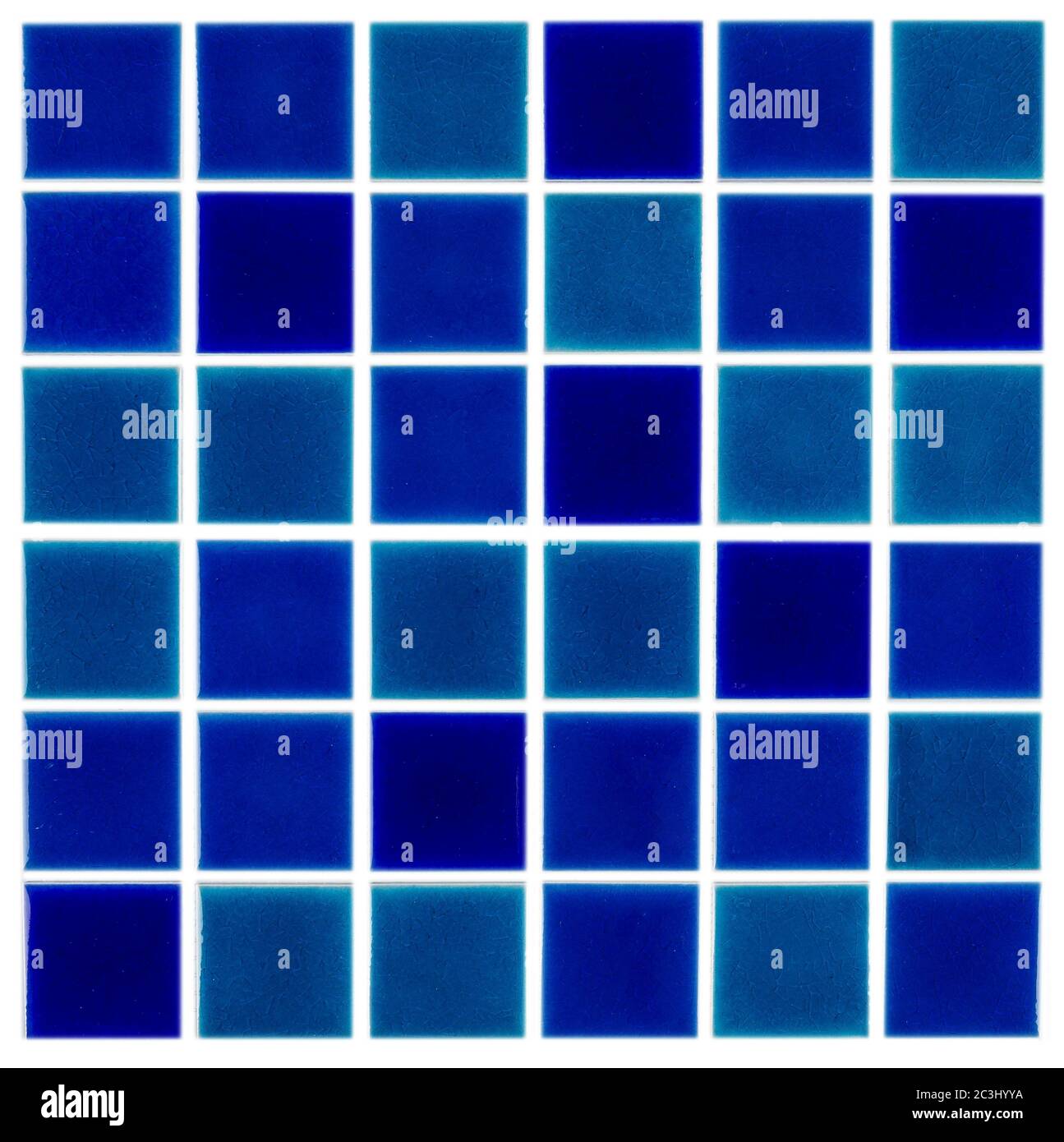 Blue tiled geometry Cut Out Stock Images & Pictures - Alamy