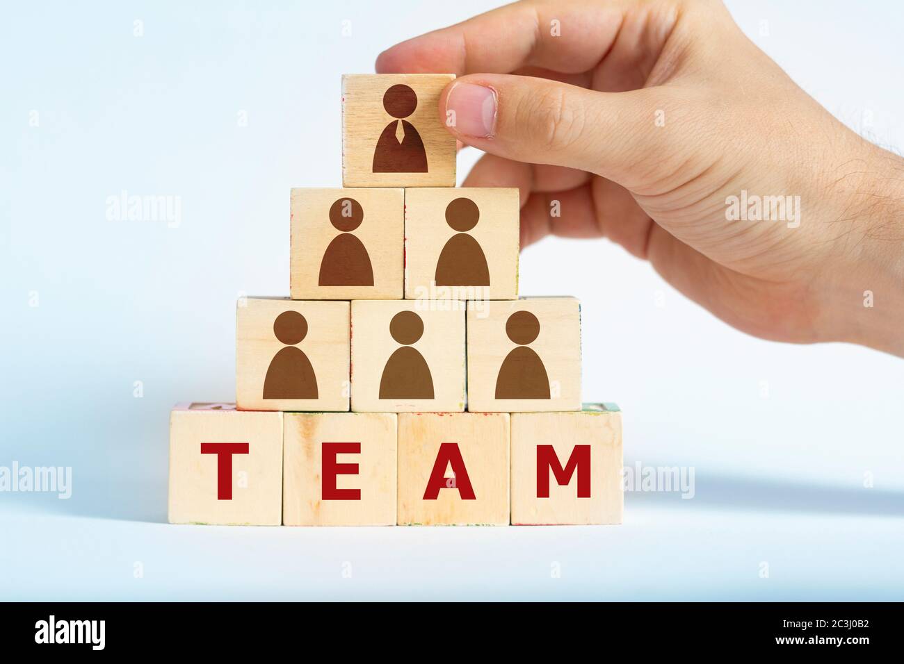 hr manager hand picking candidate for manager position Stock Photo - Alamy