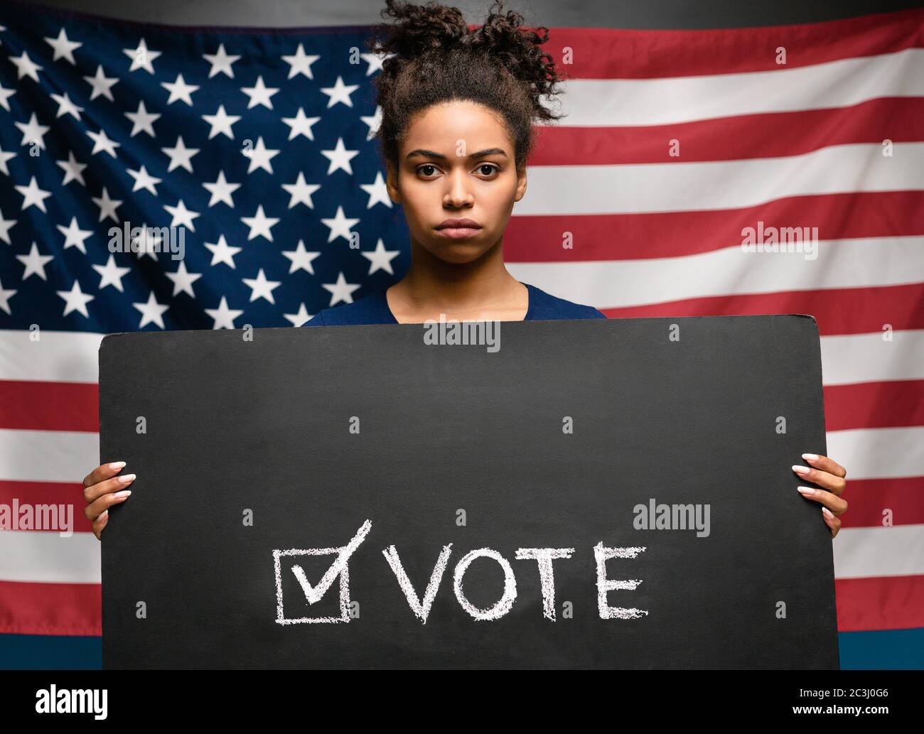 Vote poster black hi-res stock photography and images - Alamy