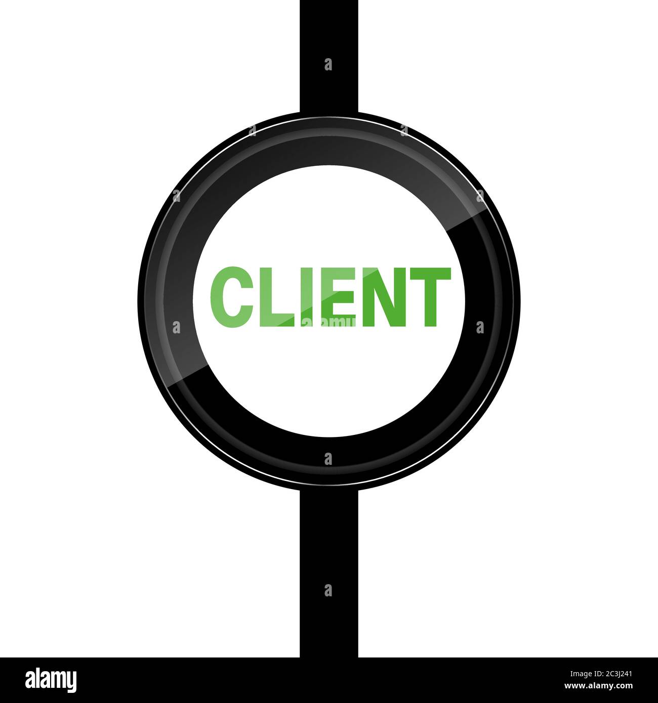 Black round vector shape illustration on a white background. Poster ...