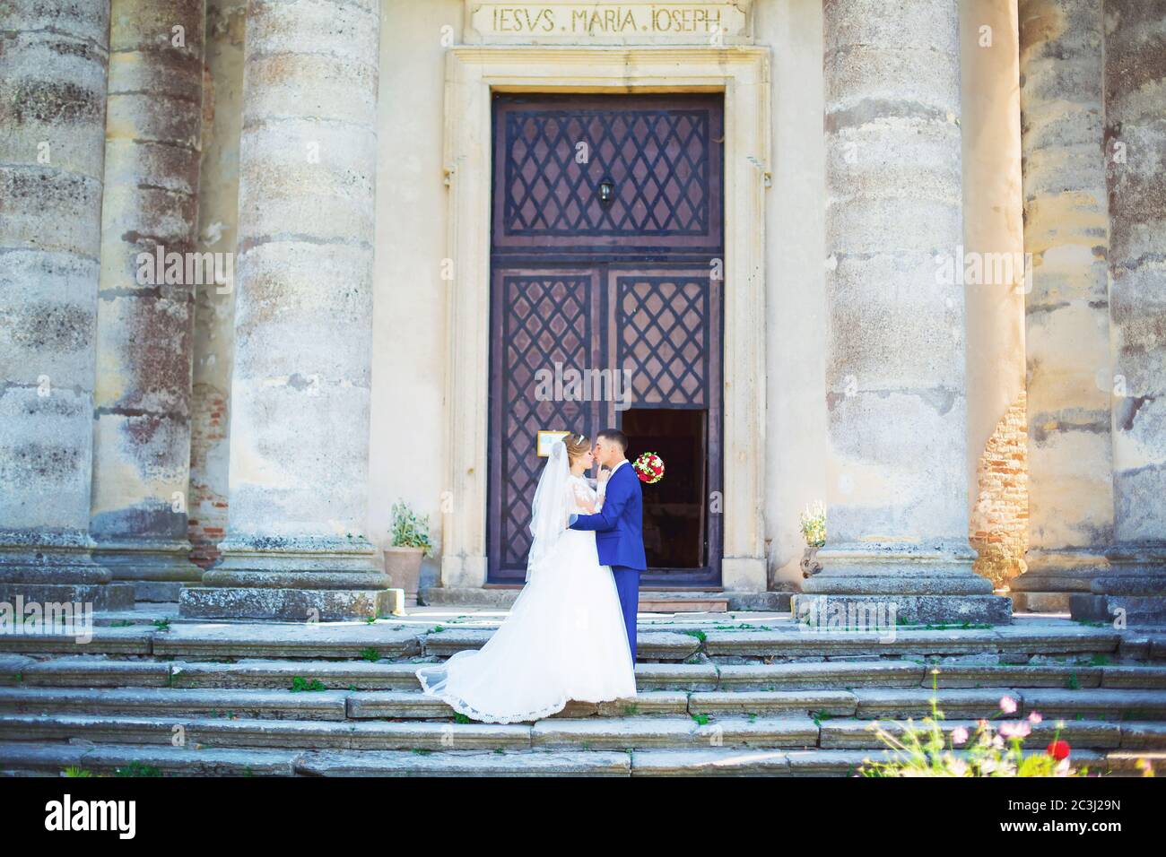 happy romantic young couple celebrating their marriage Stock Photo - Alamy