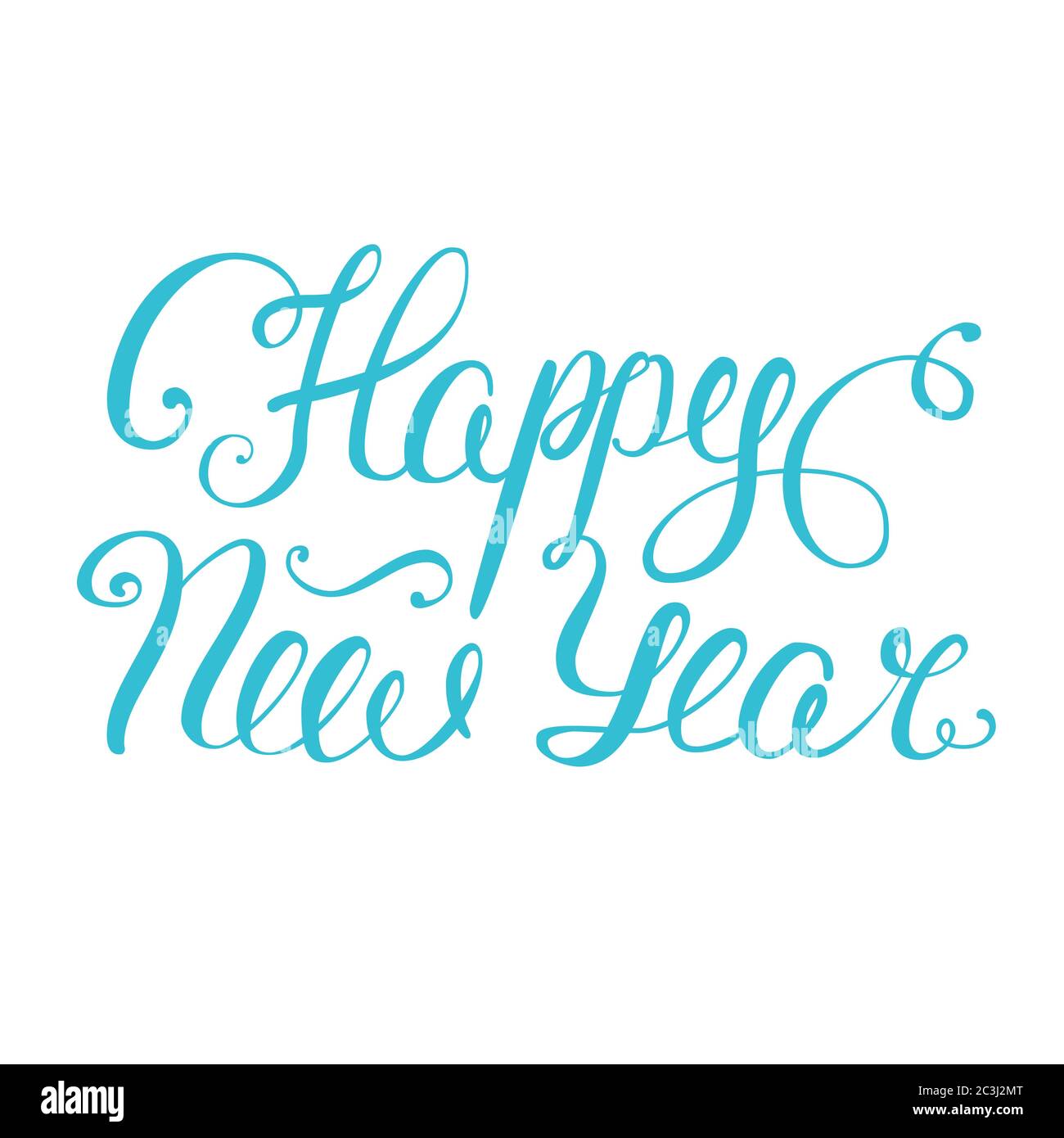 Happy new year lettering. Vector illustration Stock Vector Image & Art ...